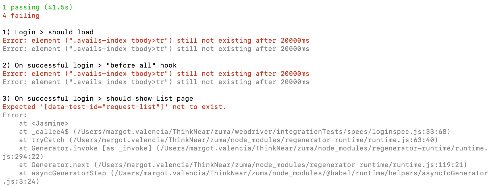 [🐛 Bug] No Lines Or Helpful Info Displayed For Element Not Interactable · Issue 8507