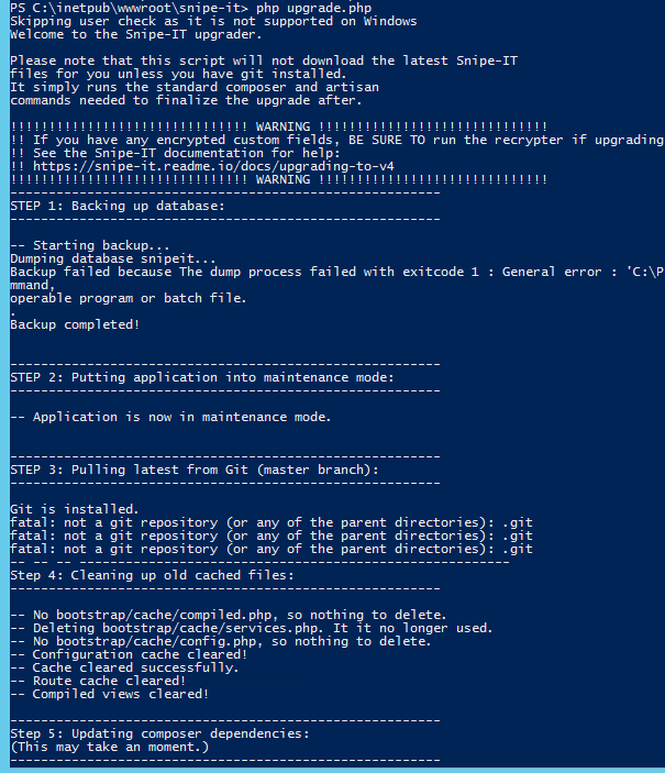 Issue Upgrading To Latest Master Versionon Windows · Issue 7152 · Snipesnipe It · Github 1160