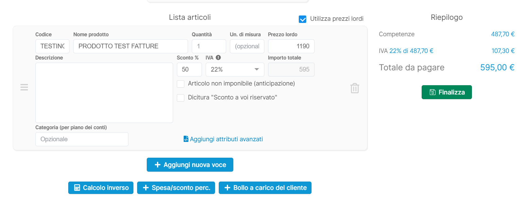Totale errato su Fatture in Cloud · fattureincloud api · Discussion ...