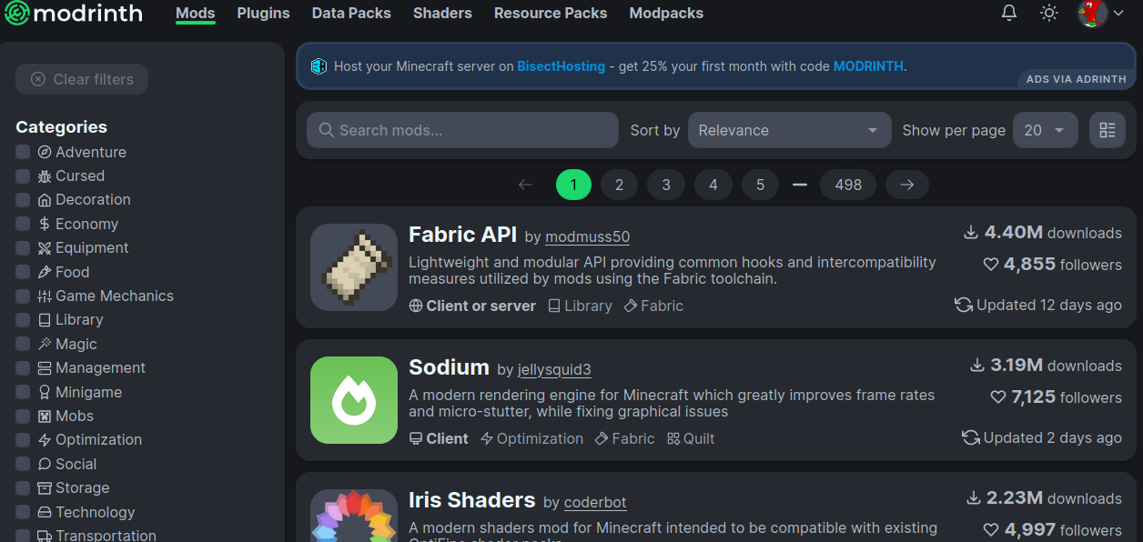 modrinth.com: ads · Issue #19290 · uBlockOrigin/uAssets · GitHub