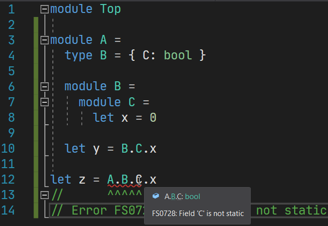 Compile error from field vs submodule name ambiguity when outside ...