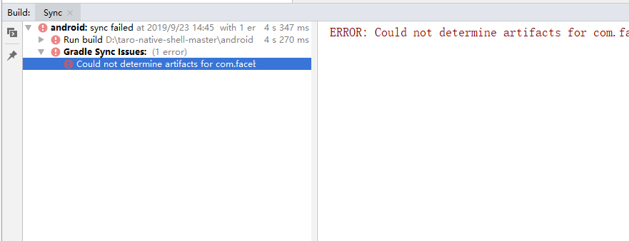 taro-native-shell Android运行报错 · Issue #4494 · NervJS/taro · GitHub