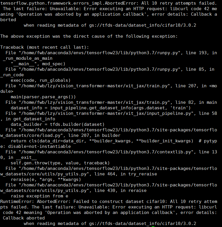 Could anyone help me run the train code? · Issue #63 · google-research/vision_transformer · GitHub