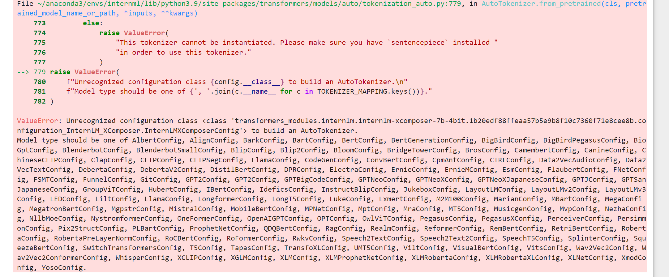 internlm-xcomposer-7b-4bit 这个量化模型，运行失败 · Issue #36 · InternLM/InternLM-XComposer · GitHub
