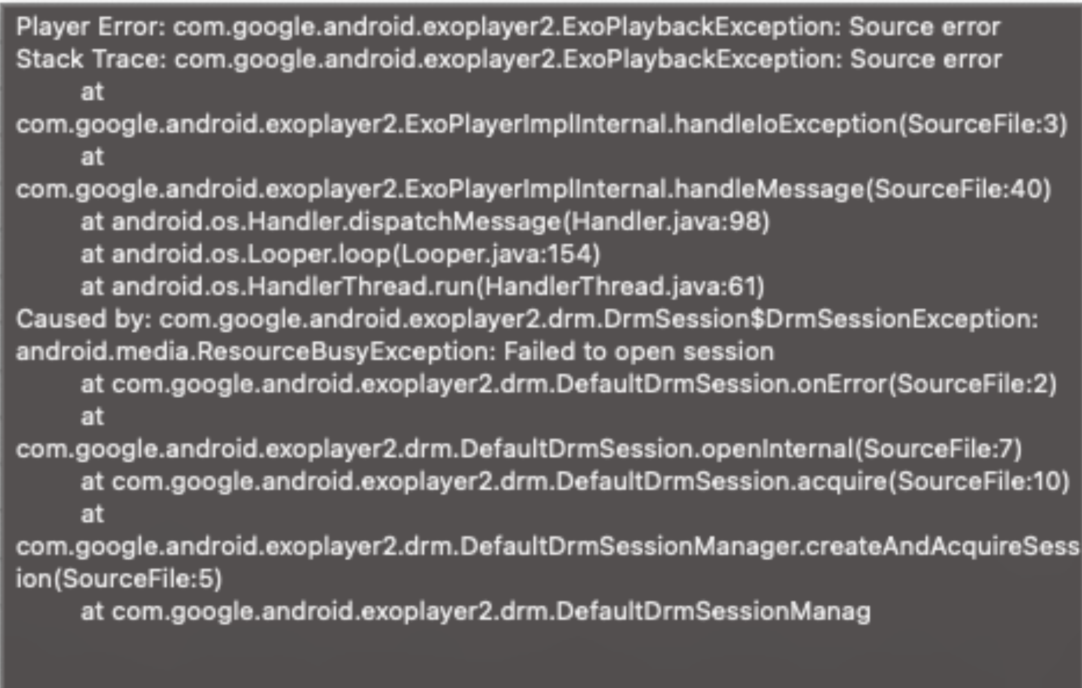 Resolving DrmSession ResourceBusyException exception · Issue #10297 ...