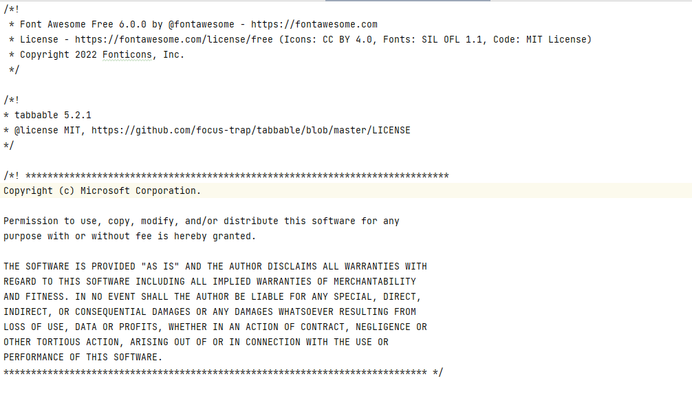 feat: add Name of Library to license header to have it included in the ...