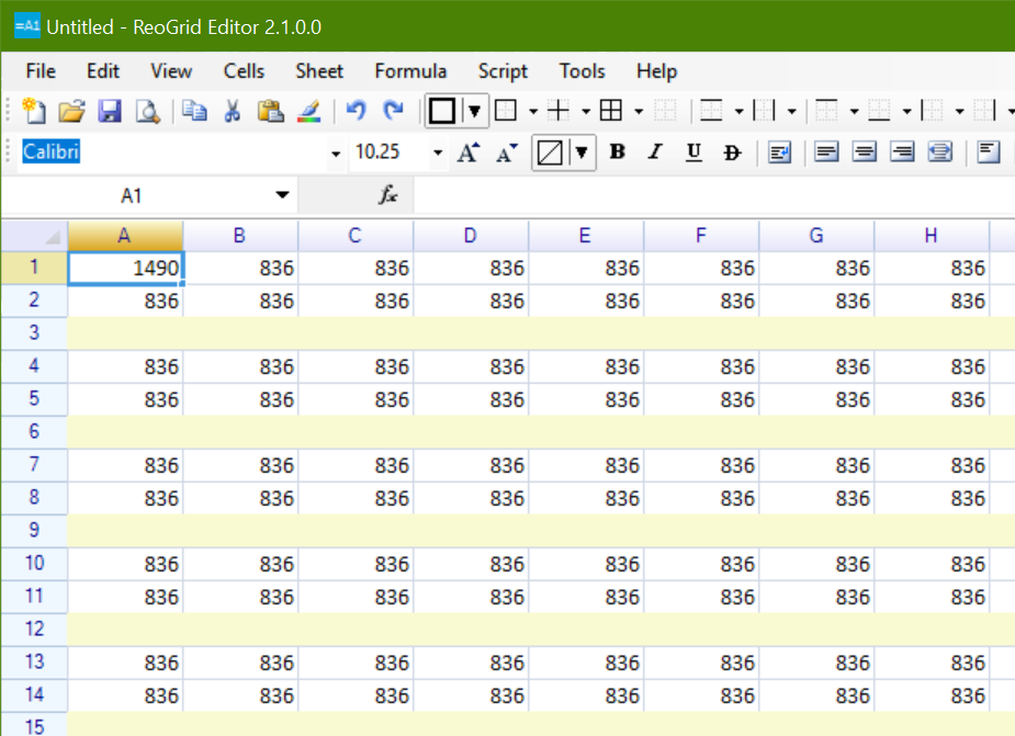 C# ReoGrid performance issue when binding datatable with formula · Issue #194 · unvell/ReoGrid ...
