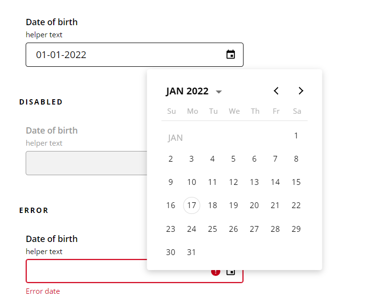 Bug Date Input Not Working When Writing Value On Input · Issue 572 · Dxc Technologyhalstack 1176