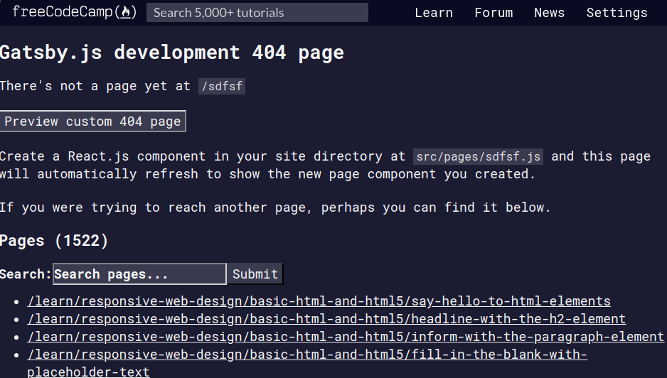 [localhost] Can't read buttons on dev 404 page + nightmode · Issue #36652 · freeCodeCamp ...