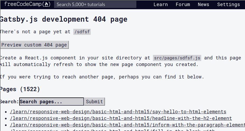 [localhost] Can't read buttons on dev 404 page + nightmode · Issue #36652 · freeCodeCamp ...
