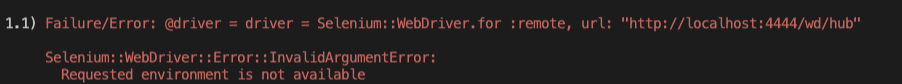 "Requested environment is not available" · Issue #1219 · aerokube/selenoid · GitHub