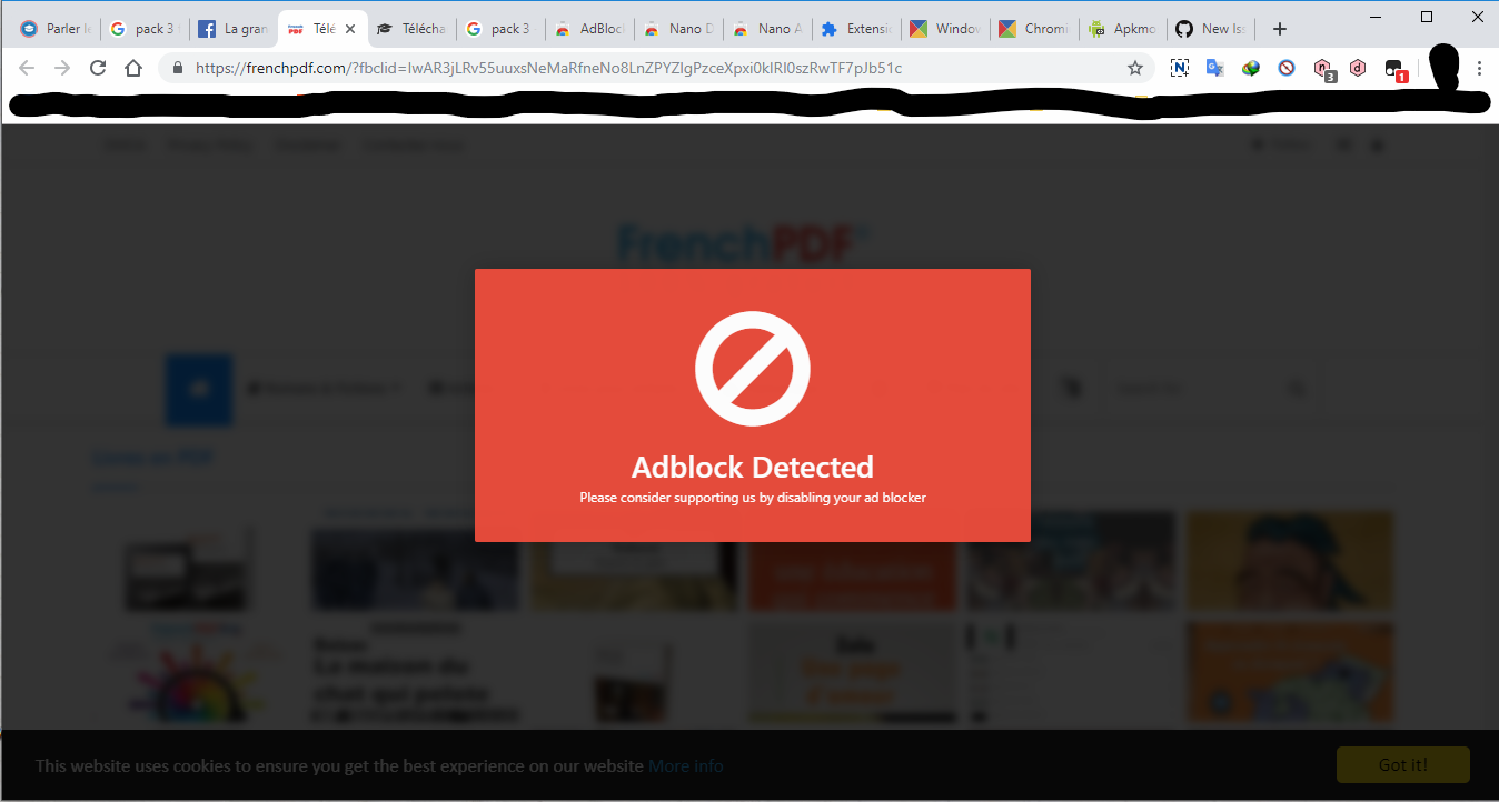 [Anti-adblock] frenchpdf.com · Issue #305 · NanoAdblocker/NanoFilters · GitHub