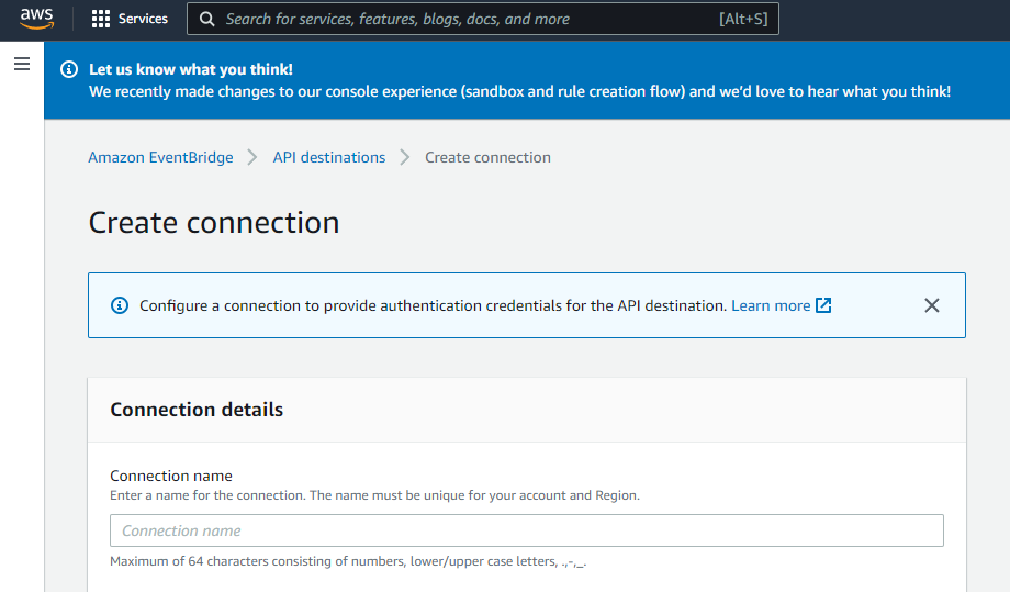 Feature Request Prevent Bad Api Destination Connection Names · Issue 5943 · Localstack