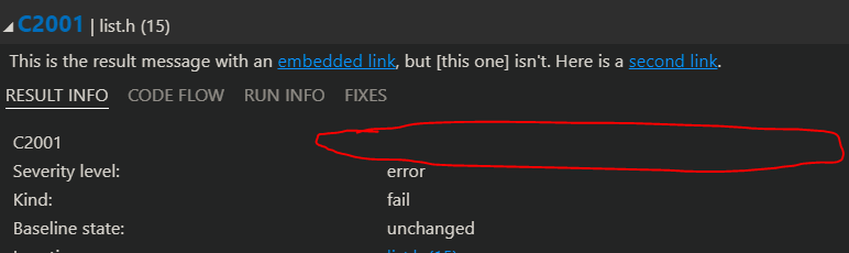 Add the Rule Description next to the rule Id in the Result Info Panel · Issue #144 · microsoft ...