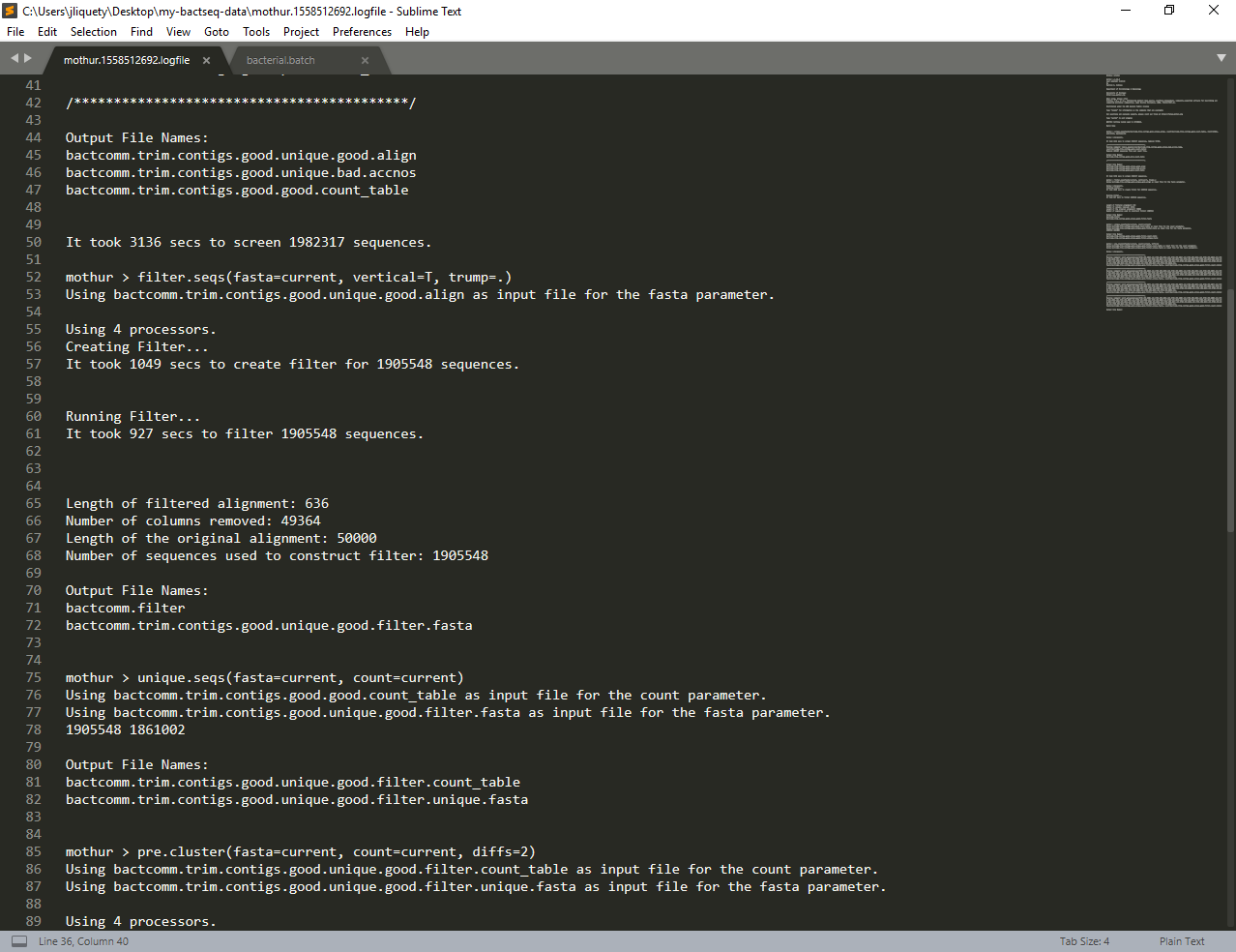 pre.cluster crashes (?) · Issue #623 · mothur/mothur · GitHub