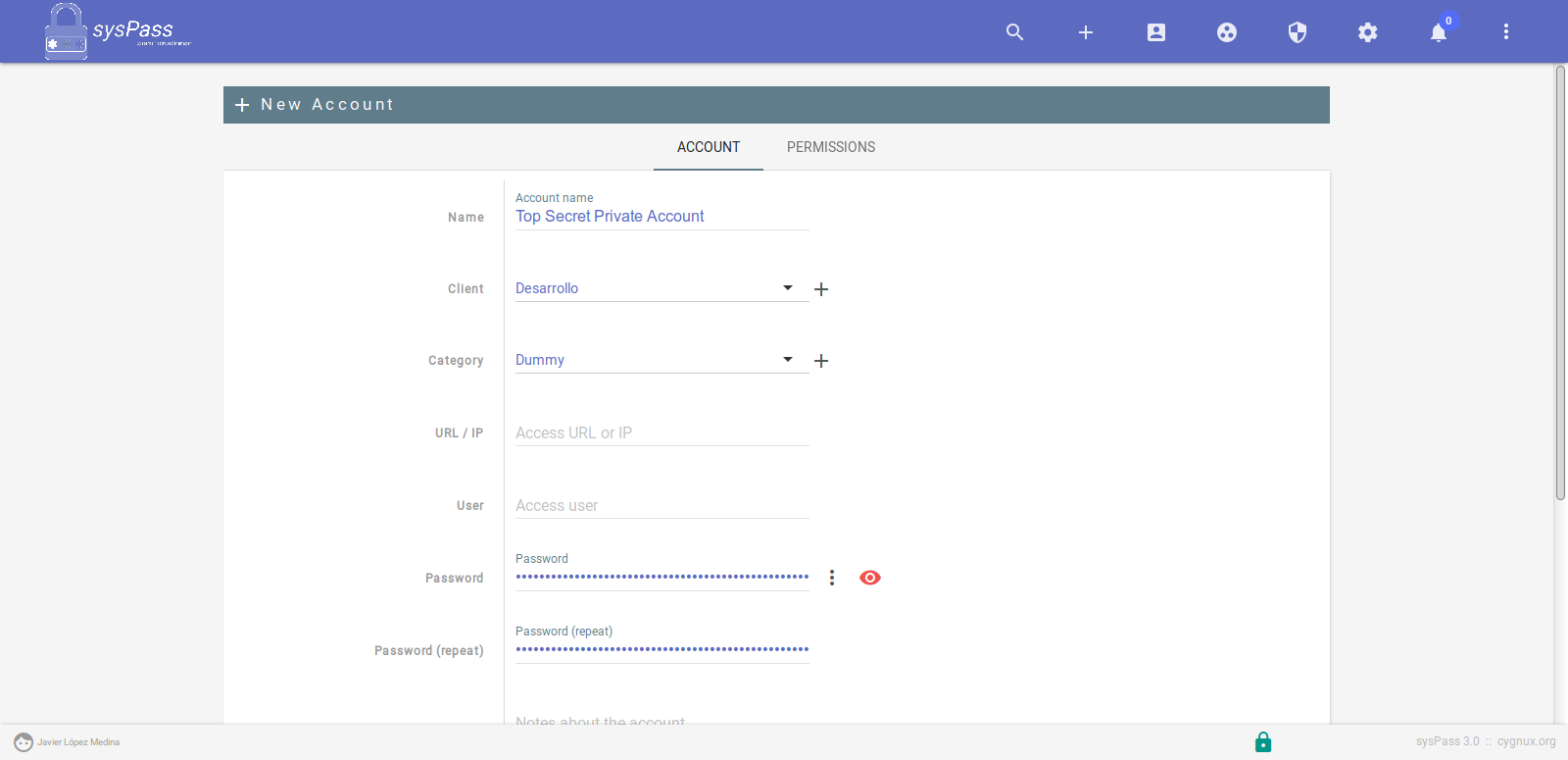 Behaviour of permissions on private accounts · Issue #1238 · nuxsmin/sysPass · GitHub