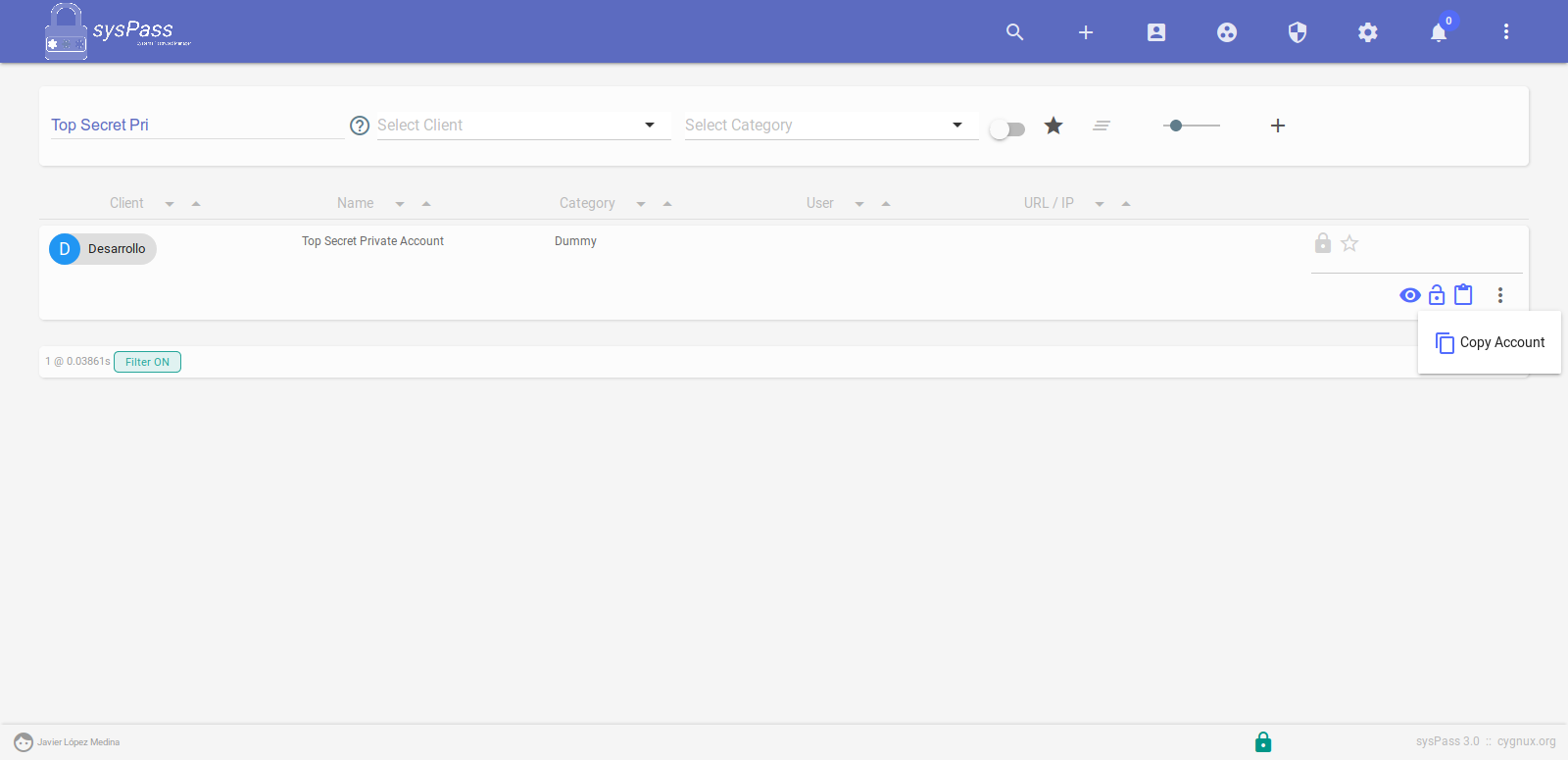Behaviour of permissions on private accounts · Issue #1238 · nuxsmin/sysPass · GitHub