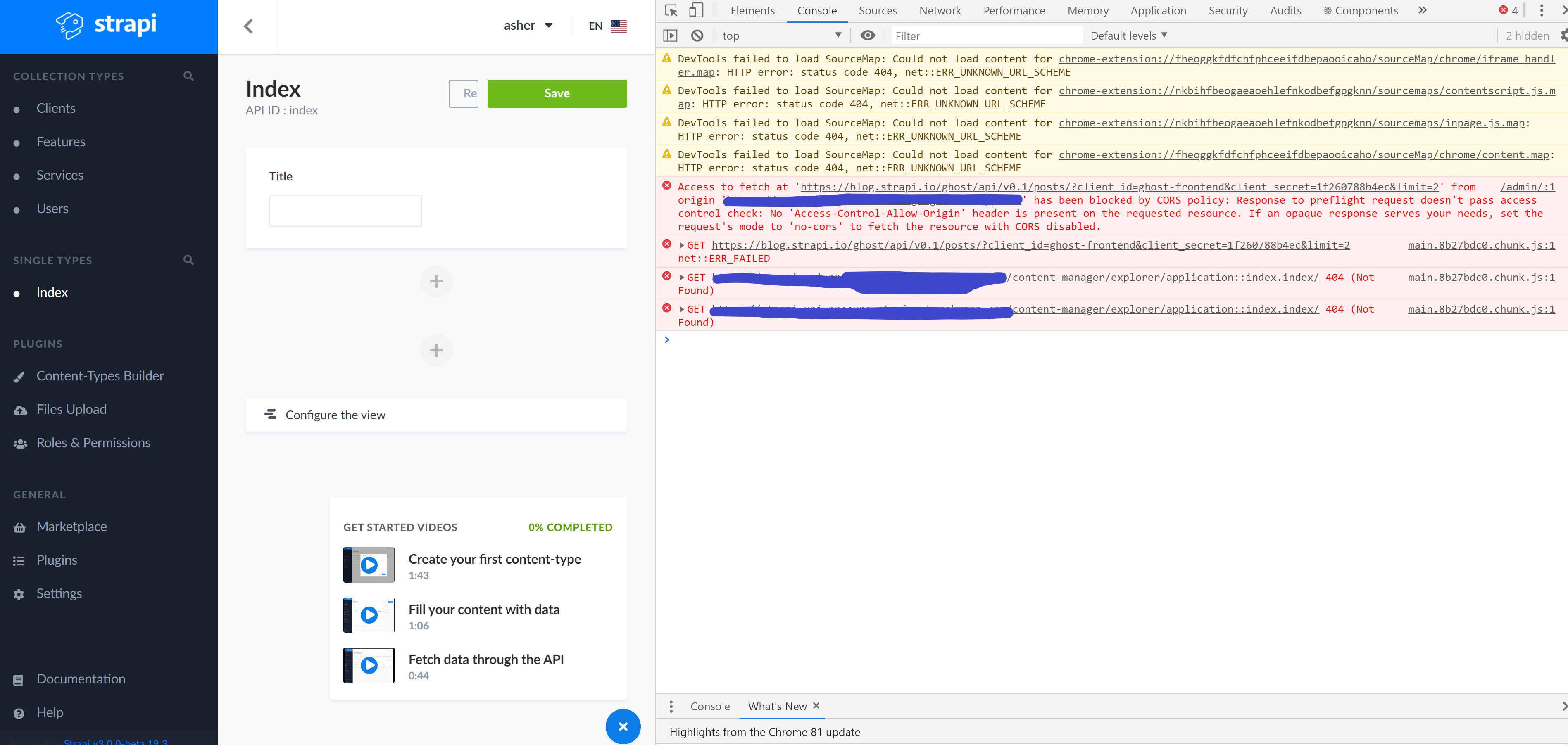 Strapi Dashboard is not fetching Content Types data from Database · Issue #1339 · strapi/strapi ...
