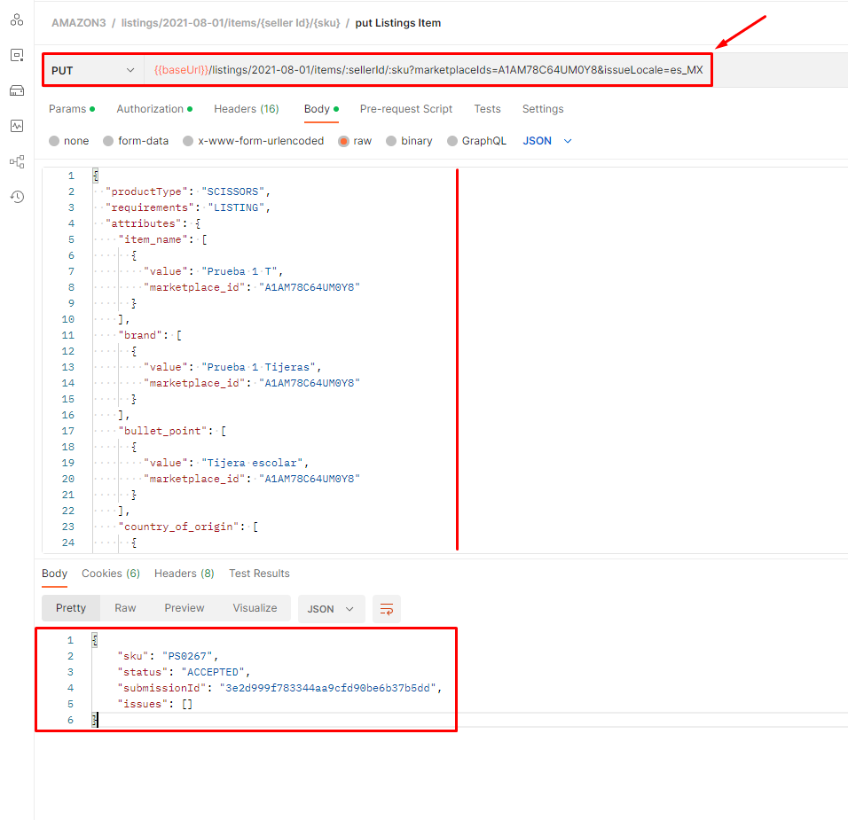 Create a new item from putListingItem · Issue #401 · jlevers/selling-partner-api · GitHub
