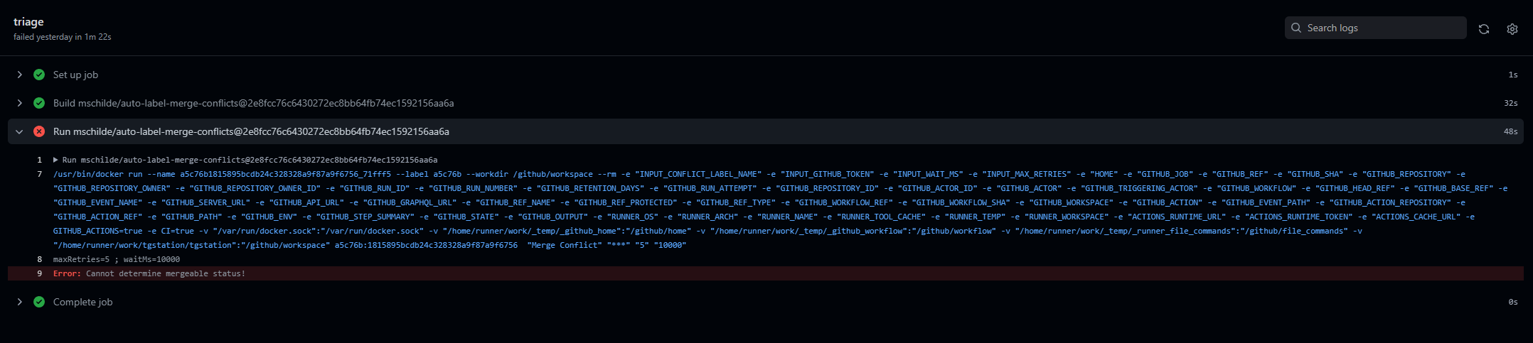 Autolabel Merge Conflicts Action Is Broken (or at least keeps yelling at us) · Issue #73977 ...