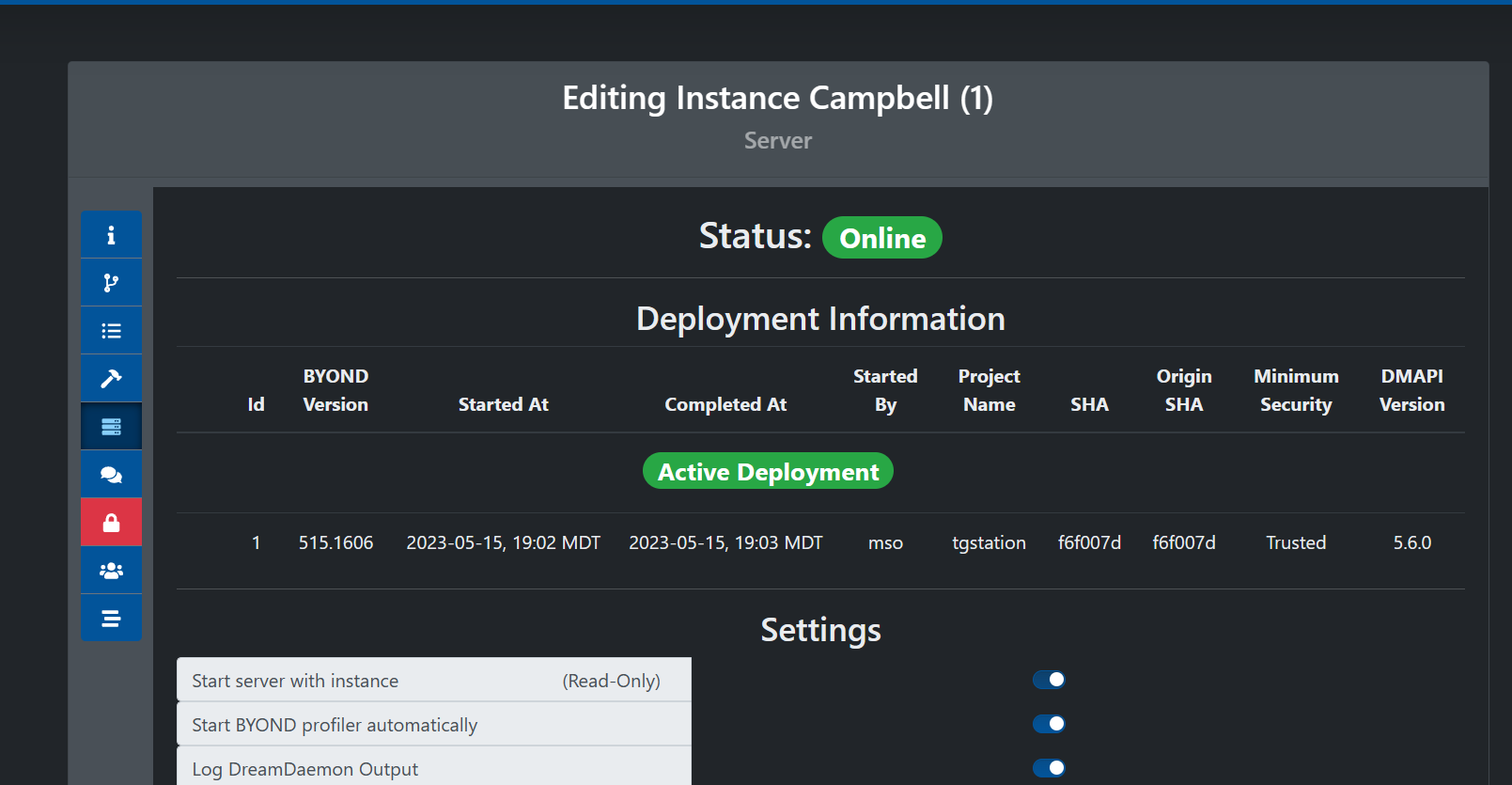 Sidebar causing Visual Hijinx · Issue #145 · tgstation/tgstation-server-webpanel · GitHub
