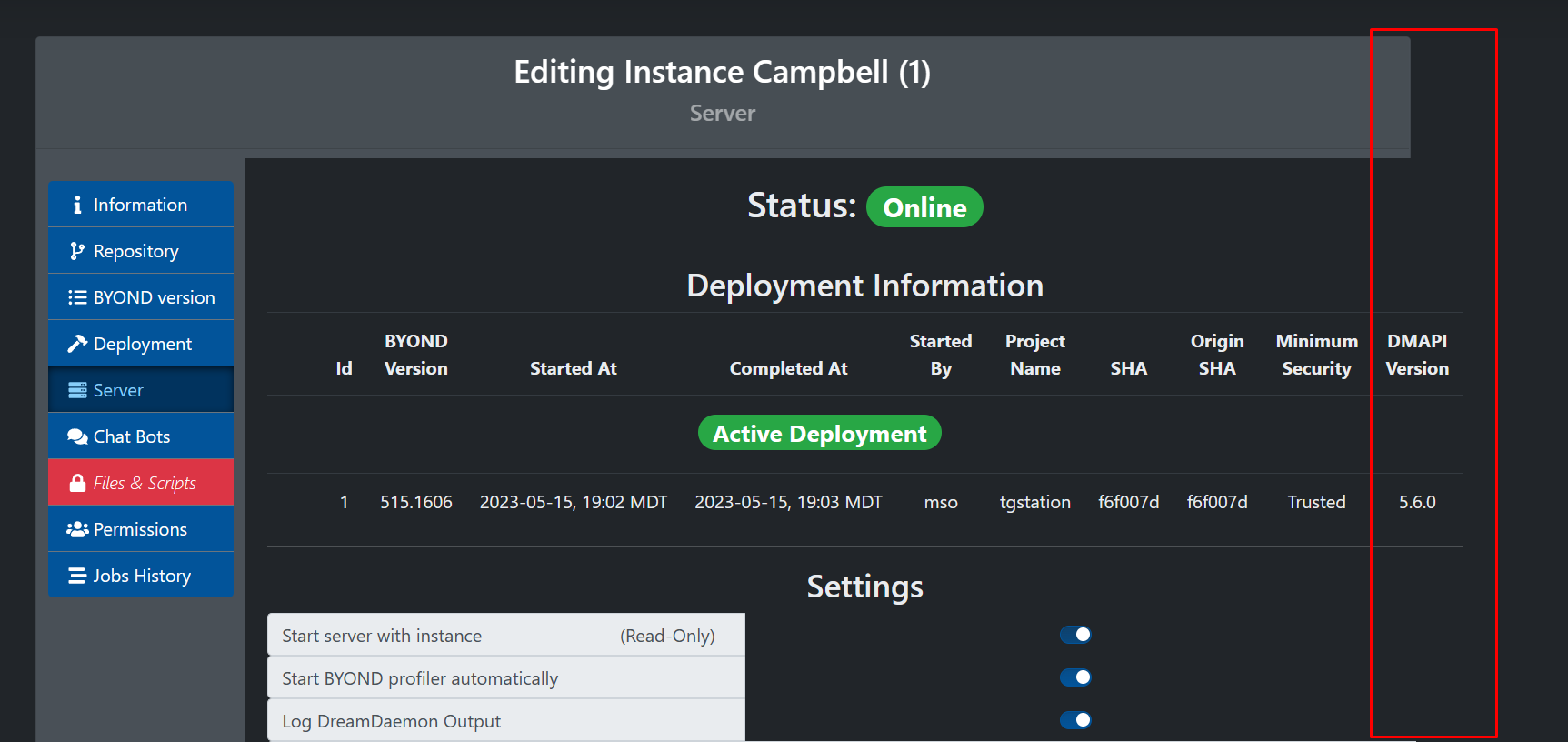 Sidebar causing Visual Hijinx · Issue #145 · tgstation/tgstation-server-webpanel · GitHub