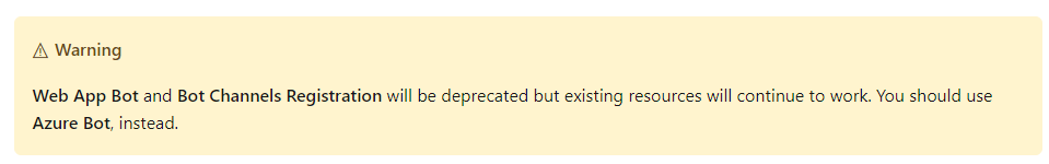 Bot Framework Transition From Soon To Be Deprecated Web App Bot To Azure Bot · Issue 508