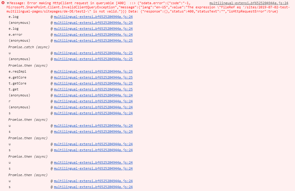 MultilingualPages: ampersand (&) in page title leads to endless error loop in console · Issue ...
