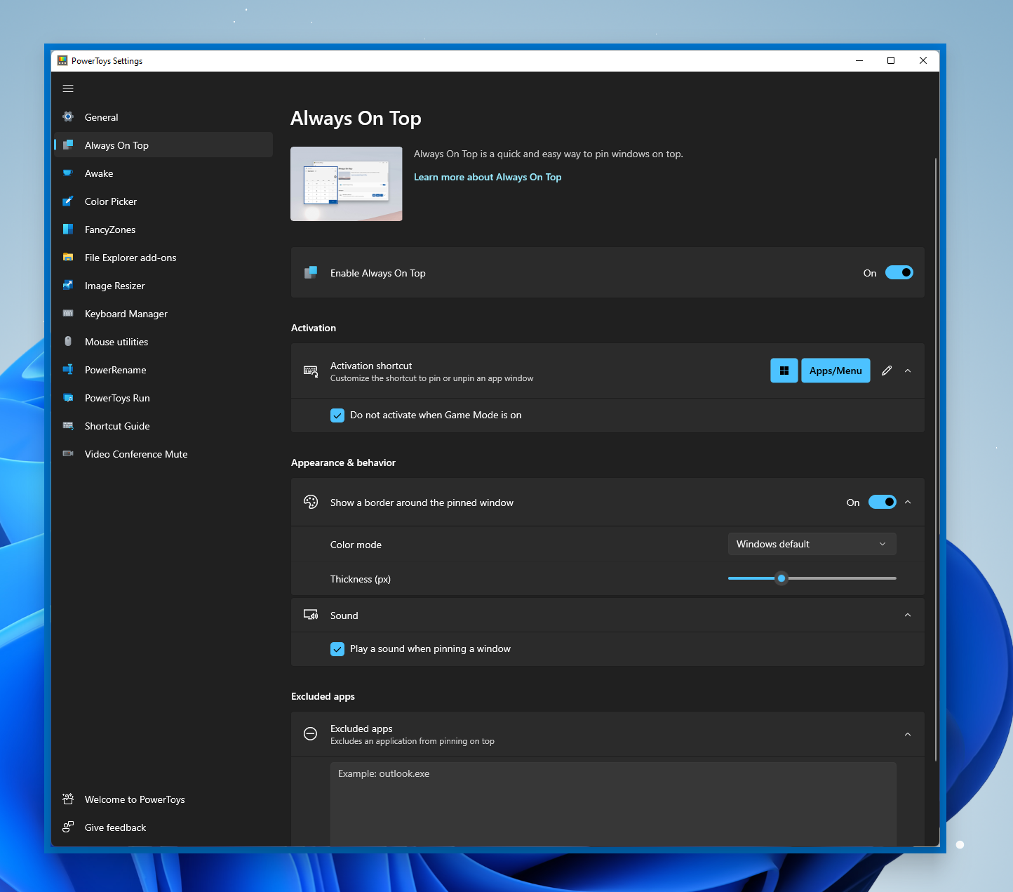 Windows 11 AlwaysOnTop Border is inaccurate · Issue #16971 · microsoft ...