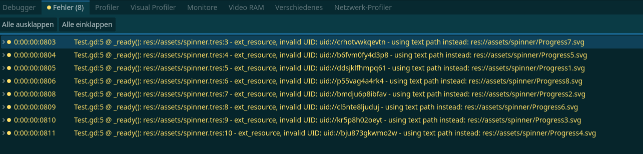 Animatedtexture Extresource Invalid Uid · Issue 72273 · Godotengine 