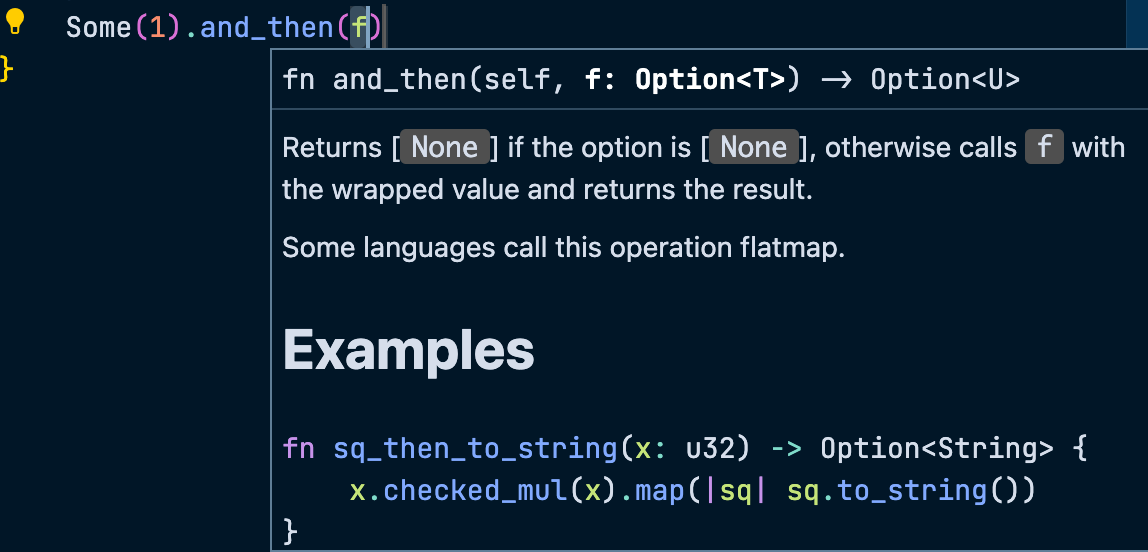 Incorrect Signature In Documentation Tooltip Of Optionandthen · Issue 12084 · Rust Lang 7037