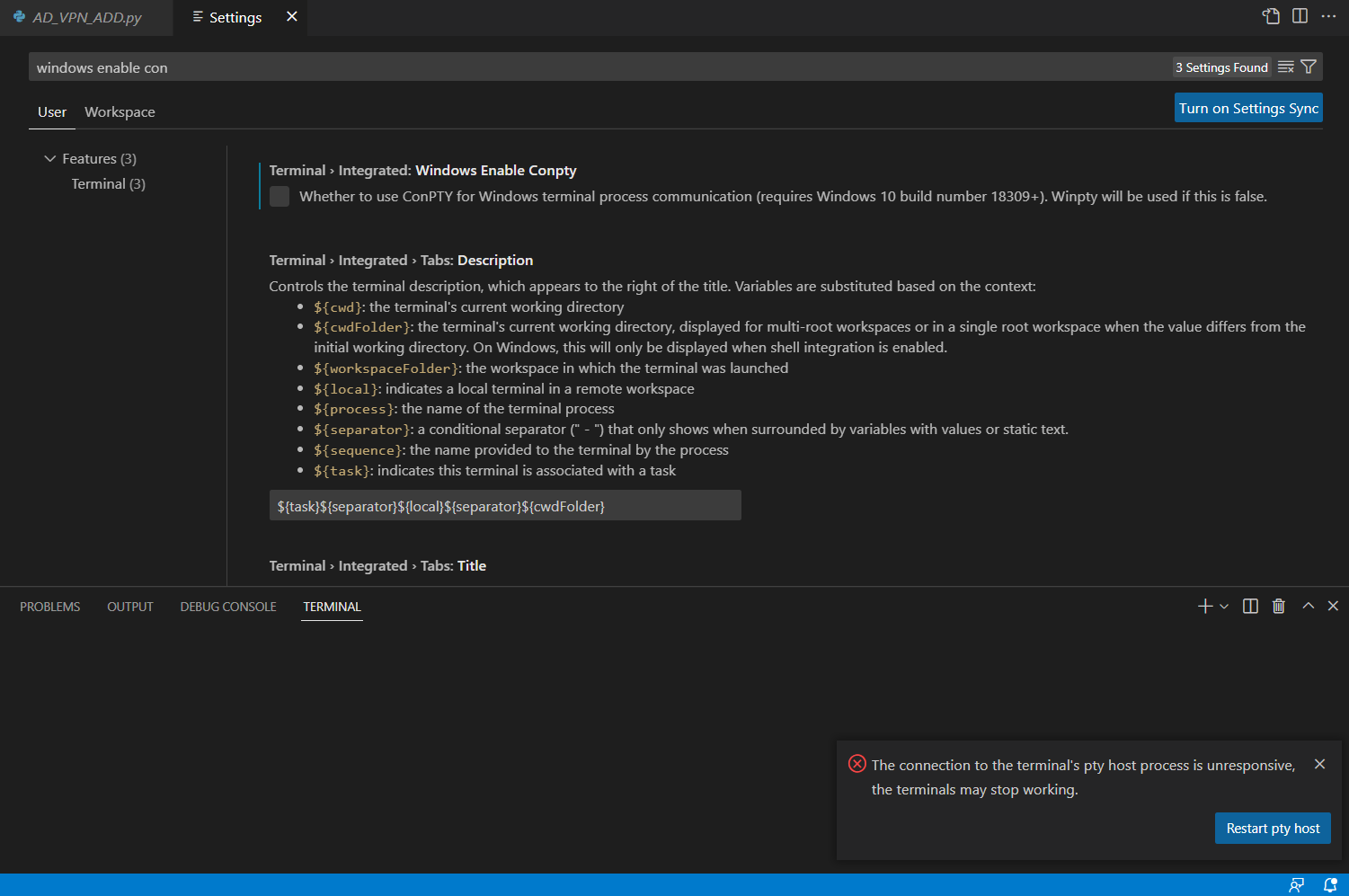 pty-host process cannot start · Issue #171693 · microsoft/vscode · GitHub