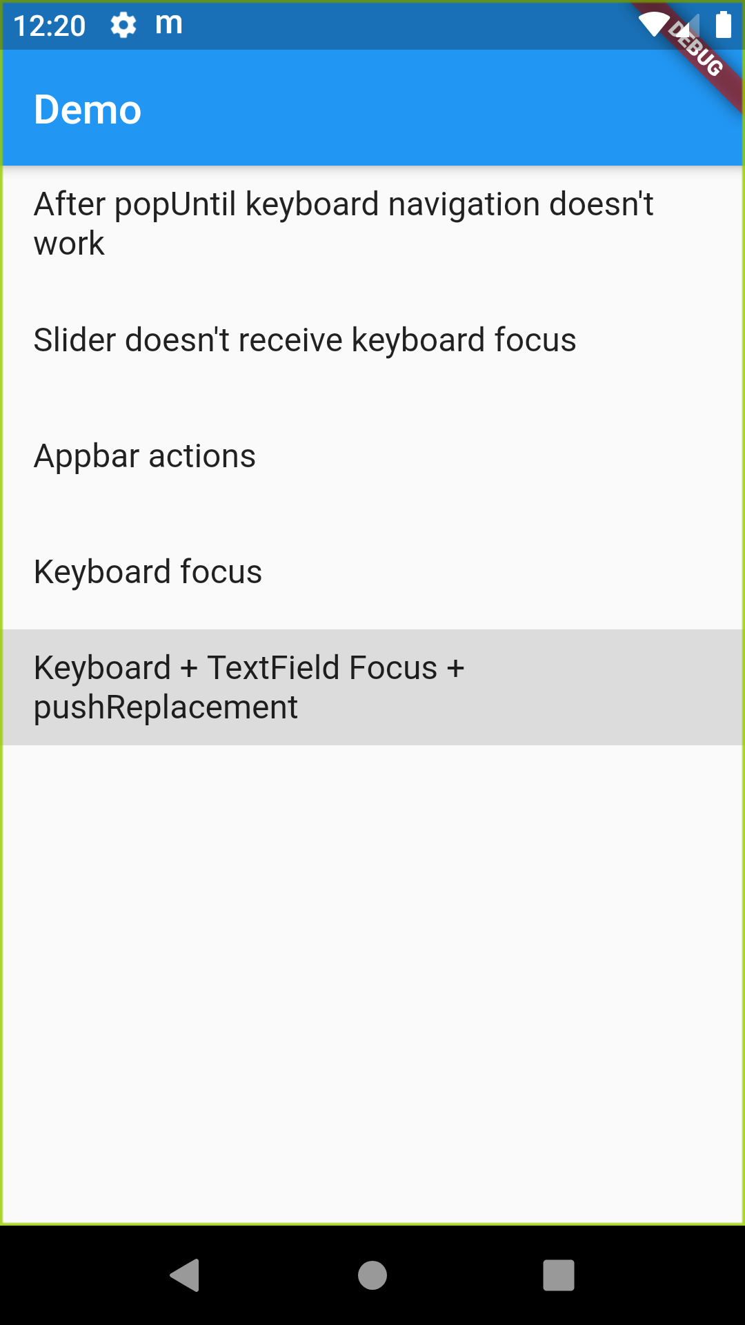 Android: focusing widgets to be able to navigate using a hardware ...