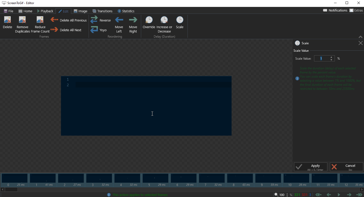 Control the speed of the recorded GIF · Issue #681 · NickeManarin ...