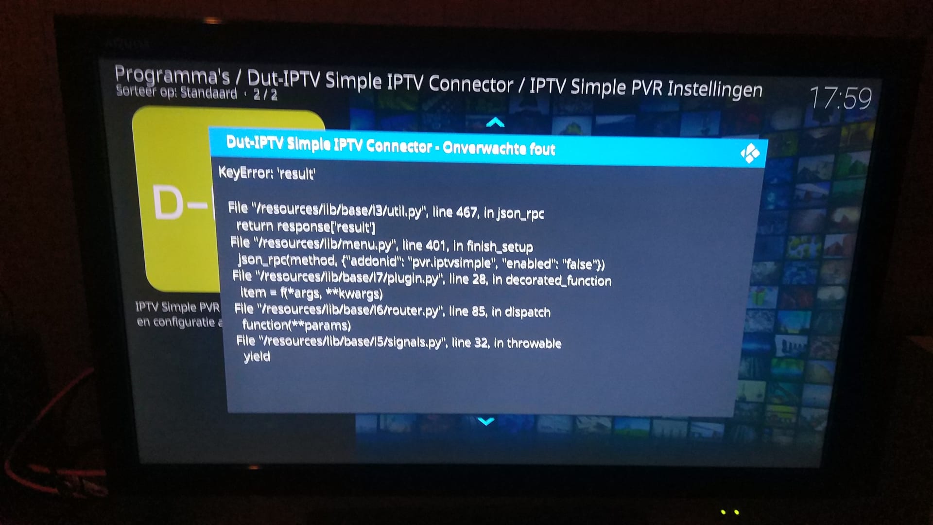 [Dut-IPTV Simple IPTV Connector] Error during configuration · Issue #89 · dut-iptv/dut-iptv · GitHub