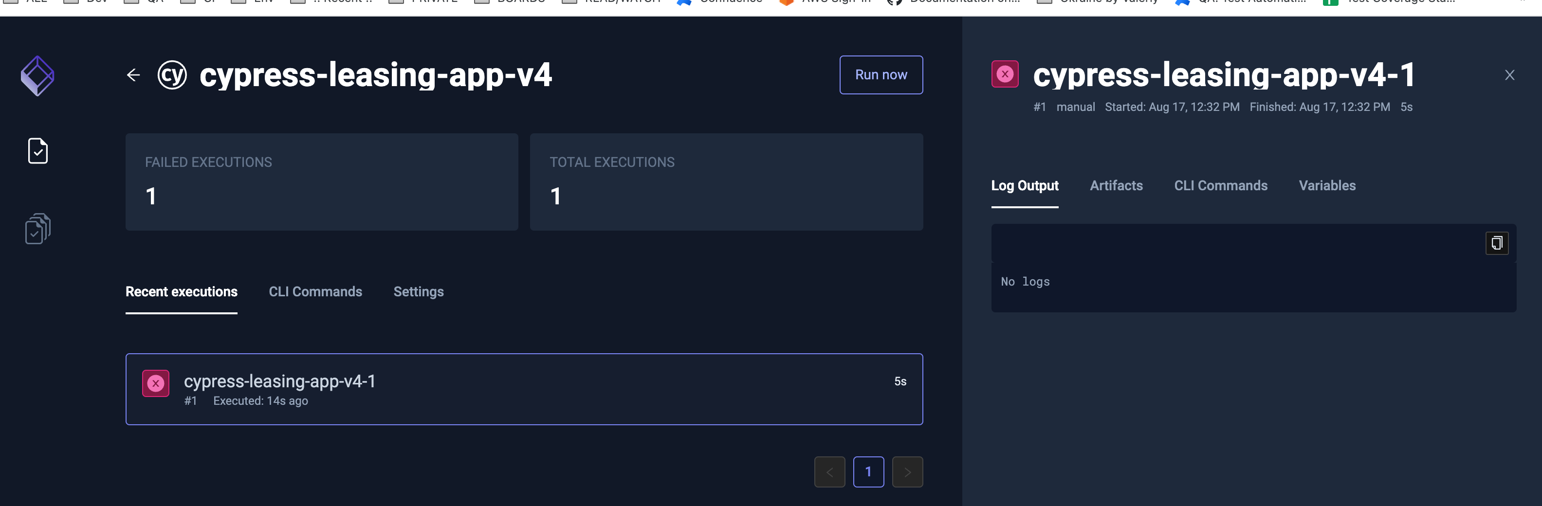 Documentation on how to use a Cypress project with a PRIVATE (bitbucket) git repository is ...