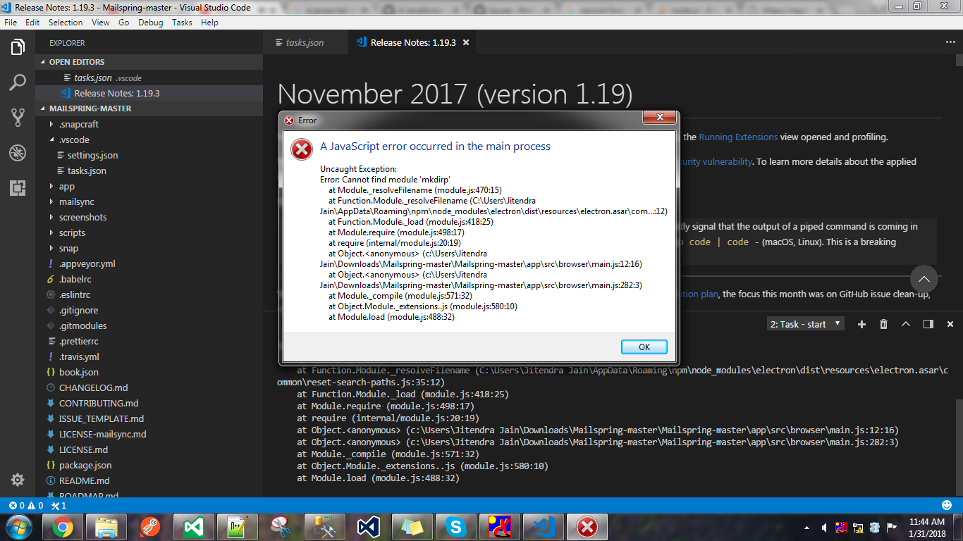 build Mail spring code in windows · Issue #599 · Foundry376/Mailspring · GitHub