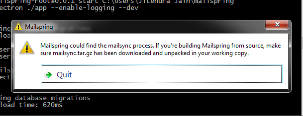 build Mail spring code in windows · Issue #599 · Foundry376/Mailspring · GitHub