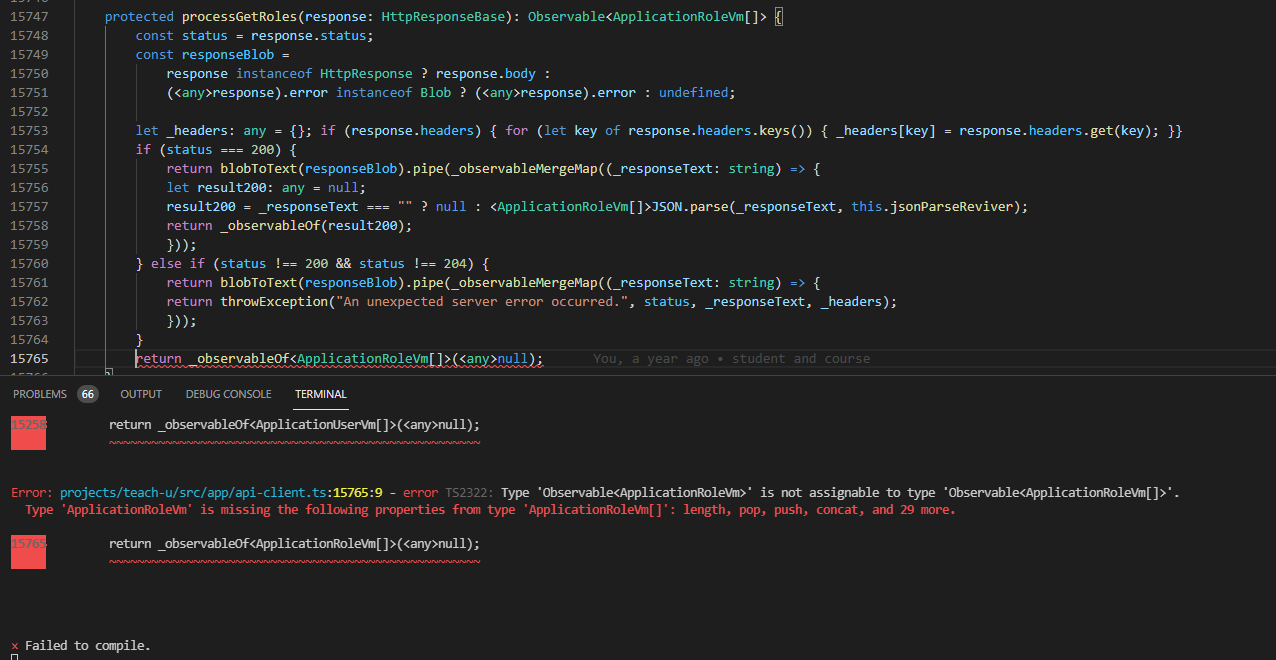 Generated typescript file can not transpile with rxjs 7.0 · Issue #3073 · RicoSuter/NSwag · GitHub