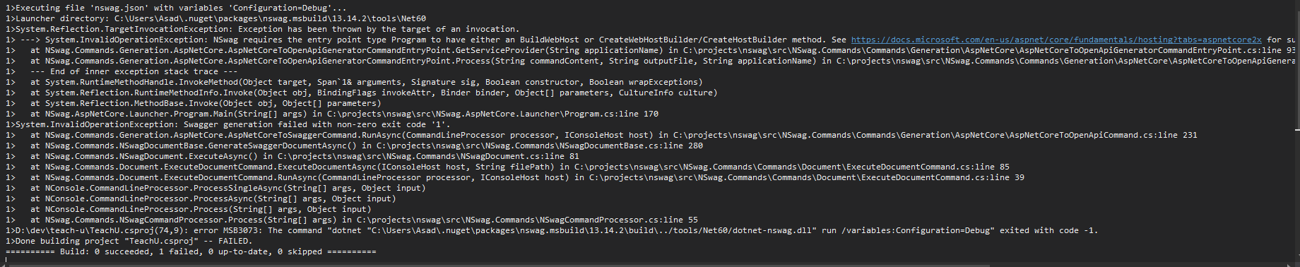 aspnet 6 and v13.14.0: The Startup class could not be determined in the assembly · Issue #3711 ...