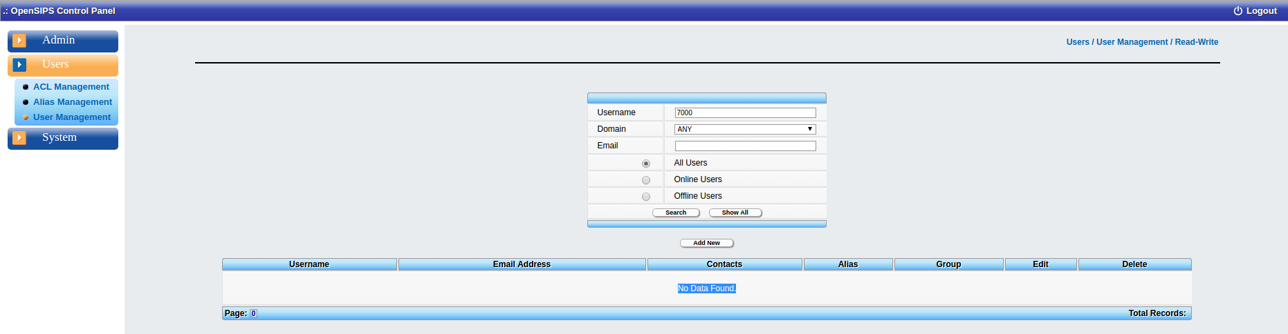 Error Failed To Issue Query Error Message Mdb2 Error Unknown Error · Issue 10 · Opensips