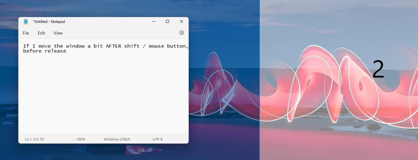 FancyZones: shift / mouse button to activate zones not working unless ...