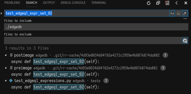 Search improperly matches files inside .git · Issue #62409 · microsoft/vscode · GitHub