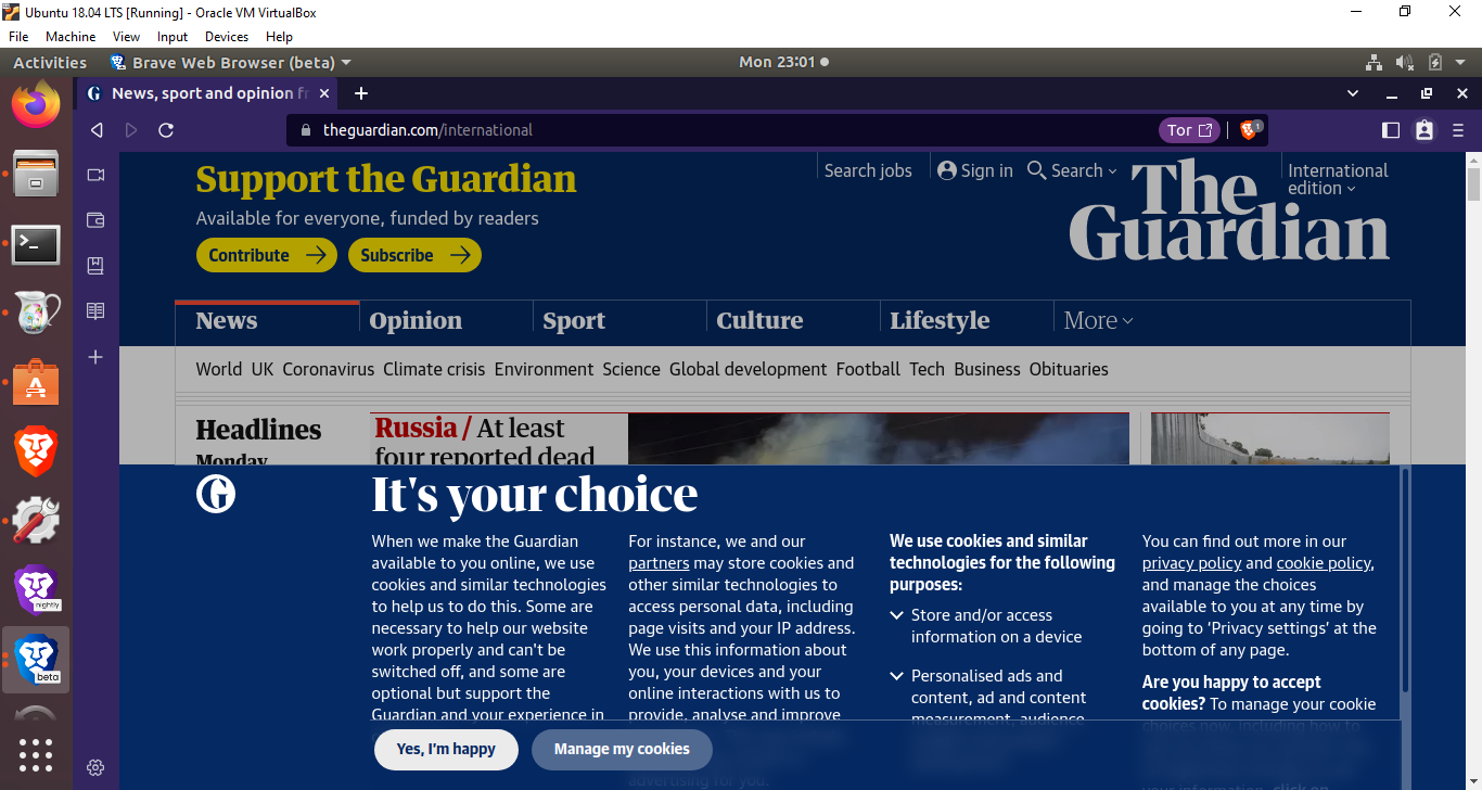 Brave crashed when clicked to open guest window after enabling `Enable ...