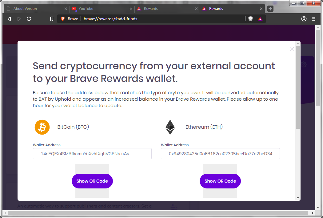 `add funds` link on tip banner yields no action · Issue #2628 · brave ...