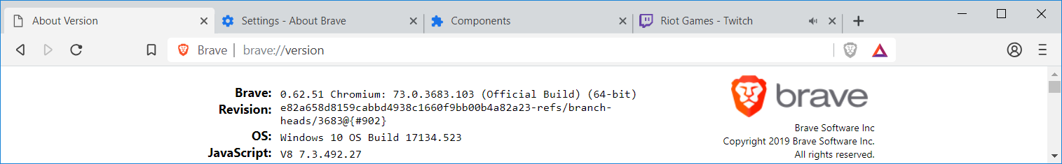 Upgrade Chromium 73.0.3683.86 to Chromium 73.0.3683.103 on 0.62.x · Issue #4014 · brave/brave ...