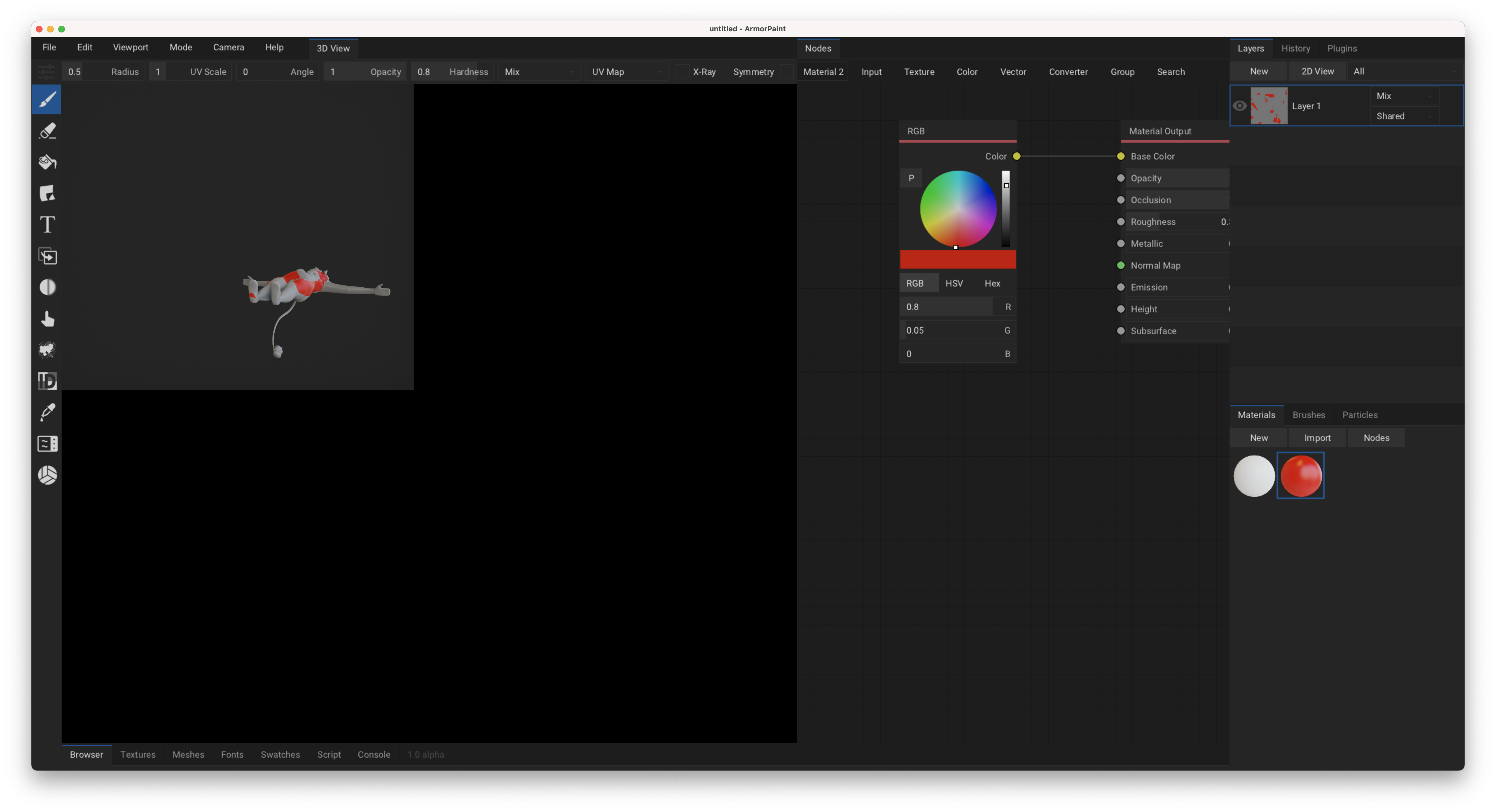 Viewport rendering at 1/4 of its intended size · Issue #1626 · armory3d/armortools · GitHub