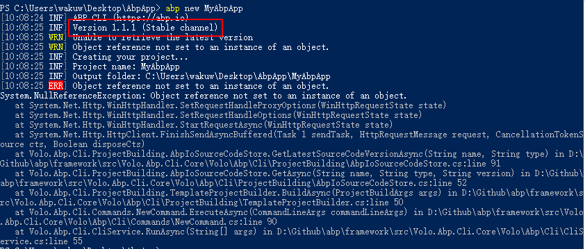 CLI broken after upgrading to 1.1 · Issue #2325 · abpframework/abp · GitHub