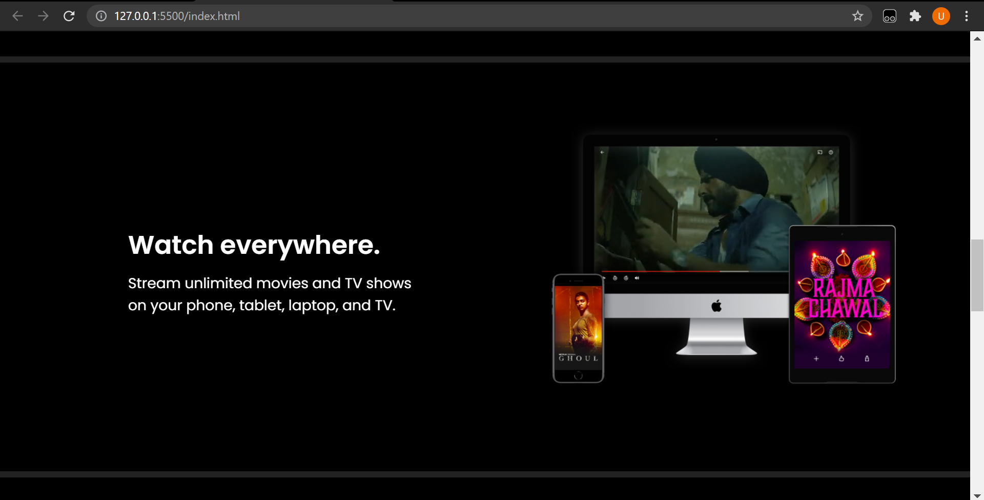 GitHub - uttarabahad/NetflixClone