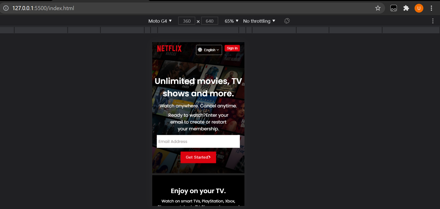 GitHub - uttarabahad/NetflixClone